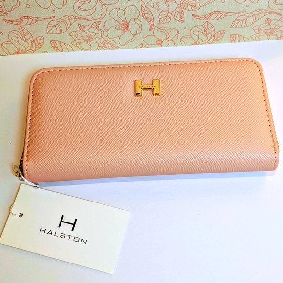 H by Halston | Bags | Womans Wallet Halston Pink | Poshmark